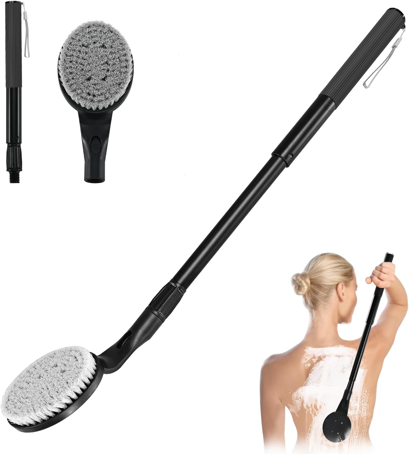 Amazon.com : Celestite 20” Long Handle Shower Brush for Body, Back ...
