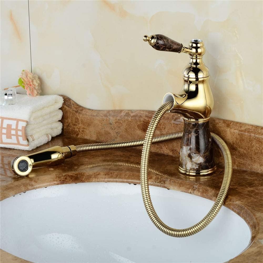 Classic Noodle Basin Faucet with Pull-Out Sprinkler Archaize Kitchen ...
