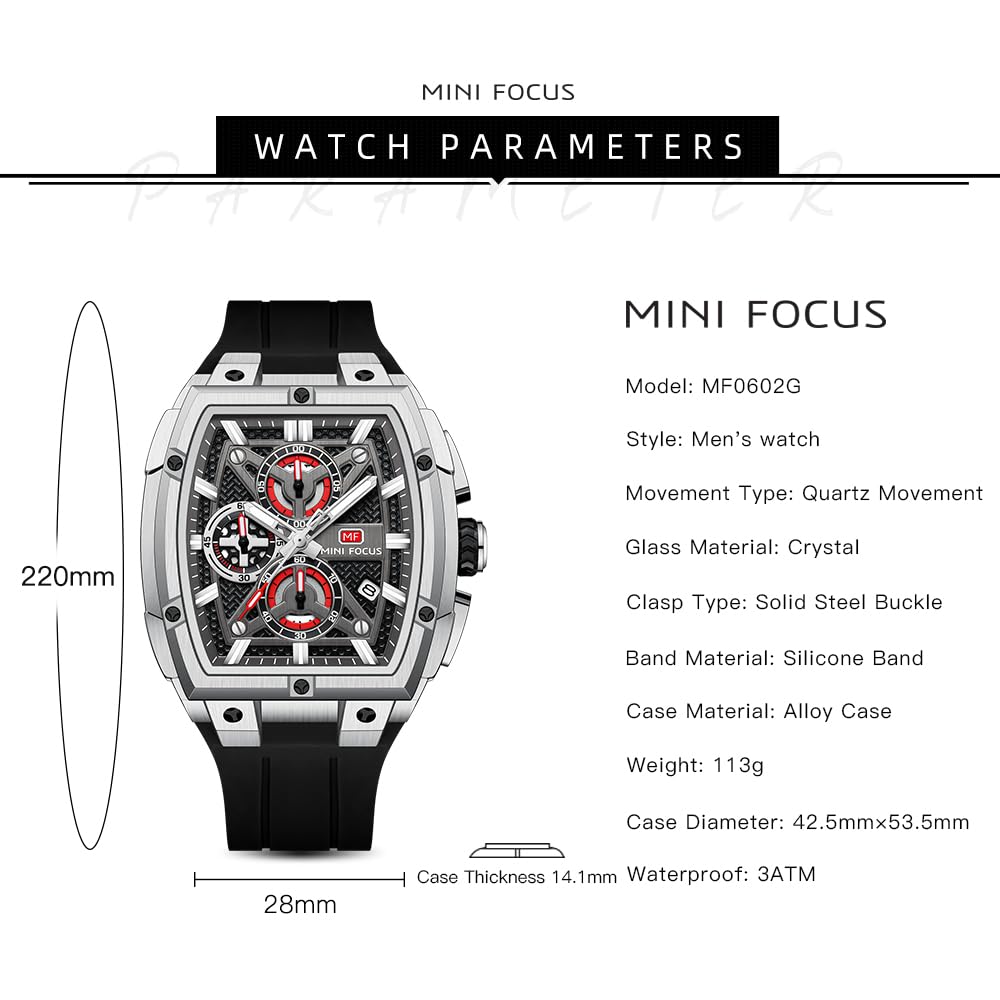 MF MINI FOCUS Men's Watch Ana... - B0F3CYJ2L8 | Encarguelo.com