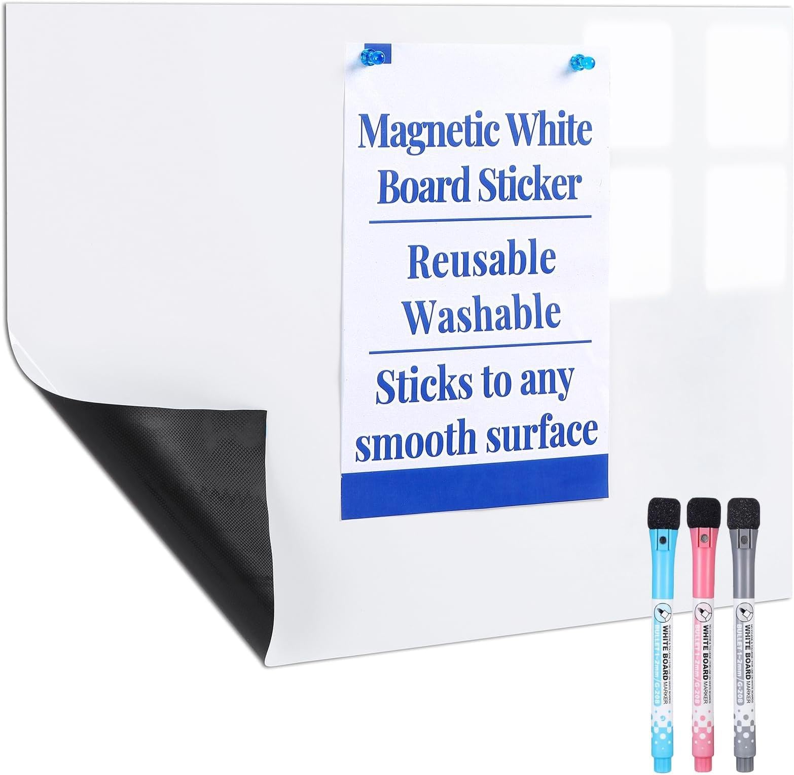 Amazon.com: Magnetic Dry Erase Board, 16 x24 Inches Reusable White ...