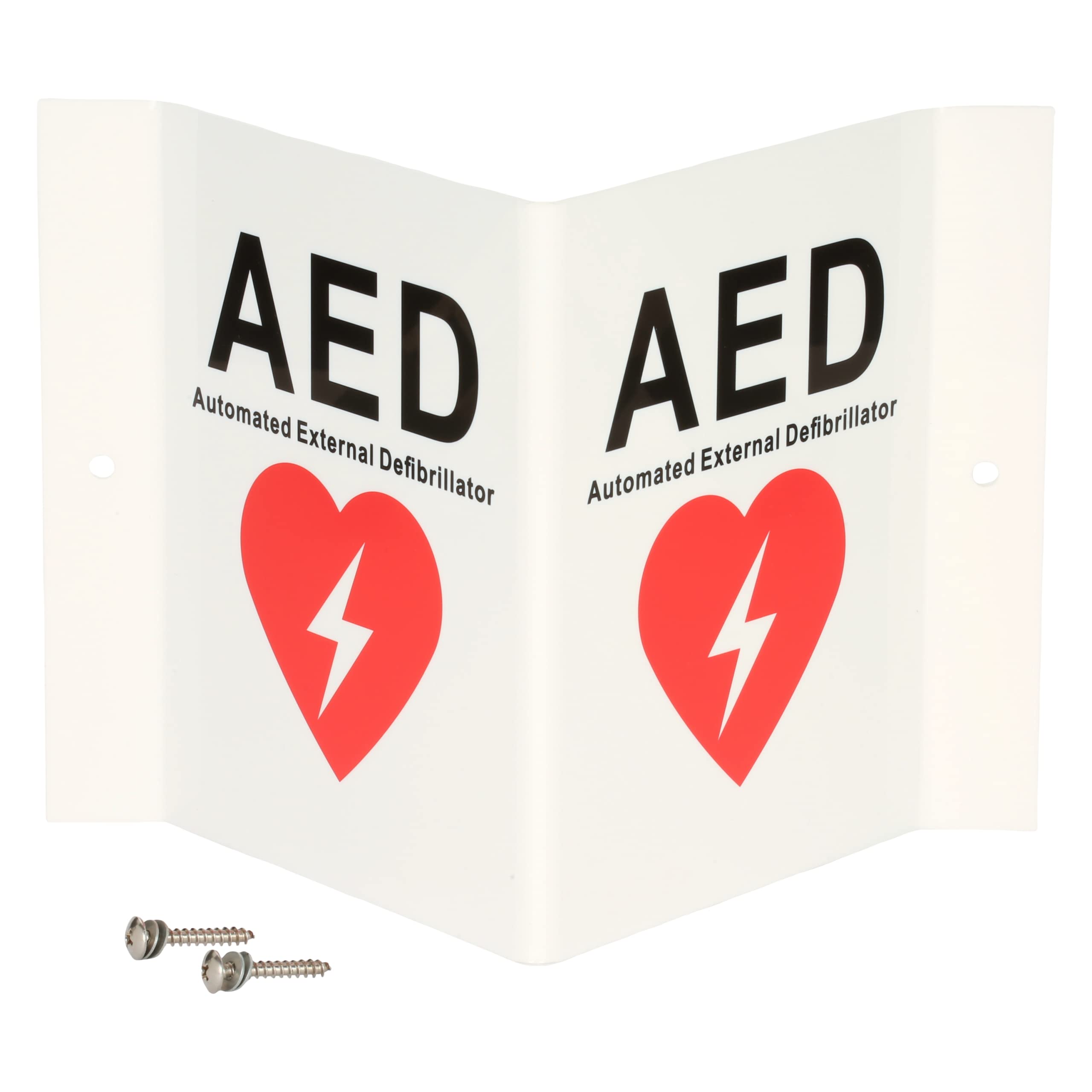 Amazon.com: American Hospital Supply AED Sign Wall Mounting Medical ...