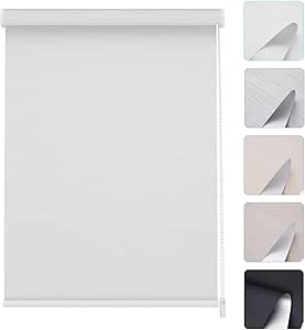 Amazon.com: Changshade Size Custom Corded Roller Shades, Blackout Roller Window Blinds with ...