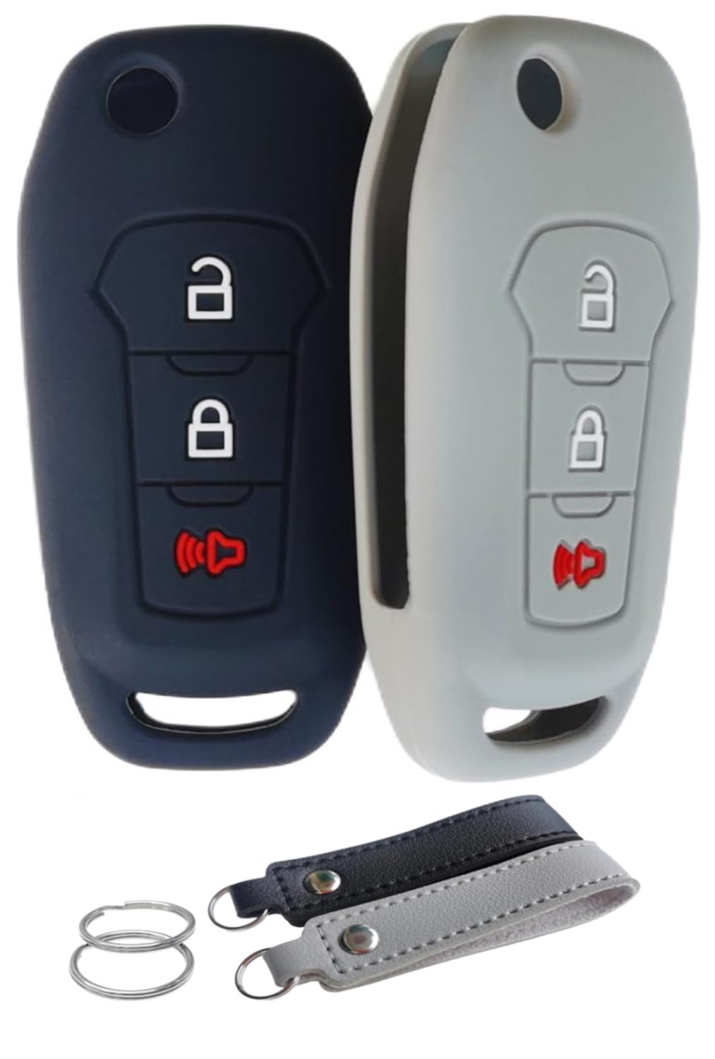 Amazon.com: waymei Silicone Key Fob Cover Remote Keyless Case Protector ...