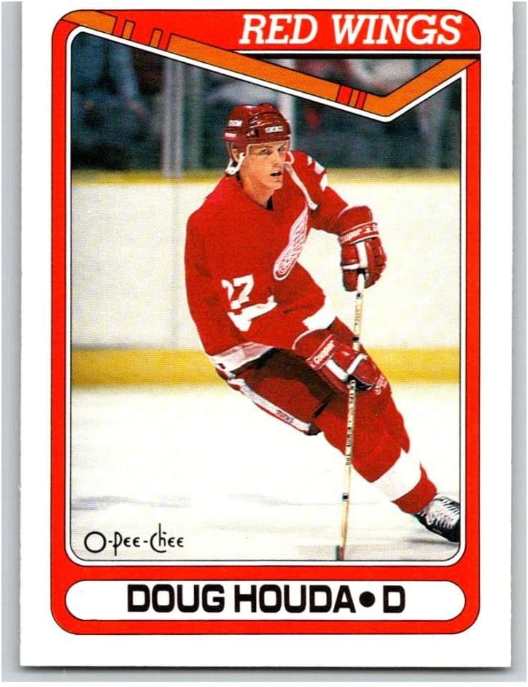 Amazon.com: 1990-91 O-Pee-Chee #410 Doug Houda Mint Hockey NHL Red ...