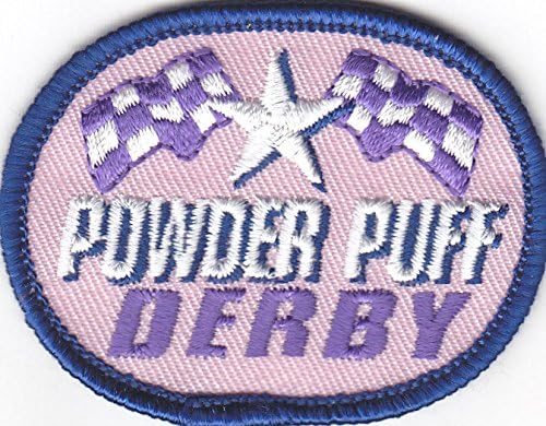 Amazon.com: "POWDER PUFF DERBY" PATCH -Iron On Embroidered Applique ...