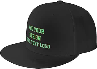 Custom Hats Personalized Hat Design Your Own Custom Hat Logo Text Black ...