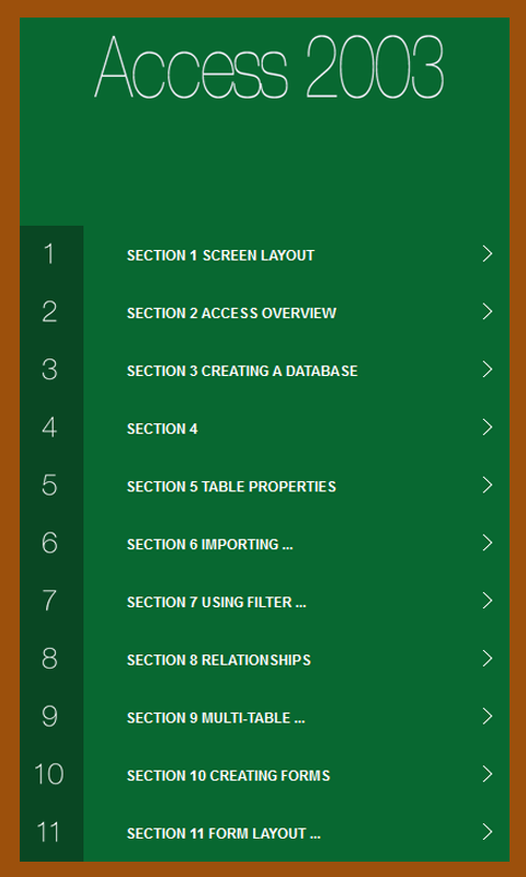 Tutorials For Ms Access 2003 - App on Amazon Appstore