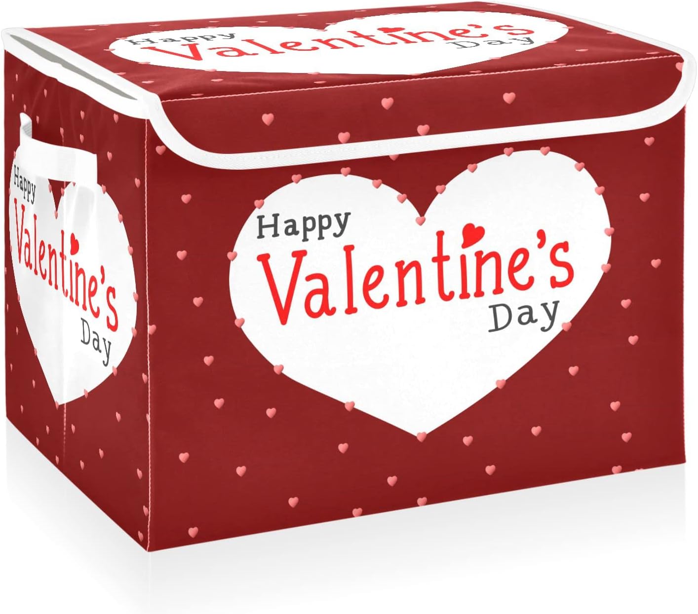 Amazon.com: CaTaKu Large Fabric Storage Bins With Lids,Valentine's Day ...