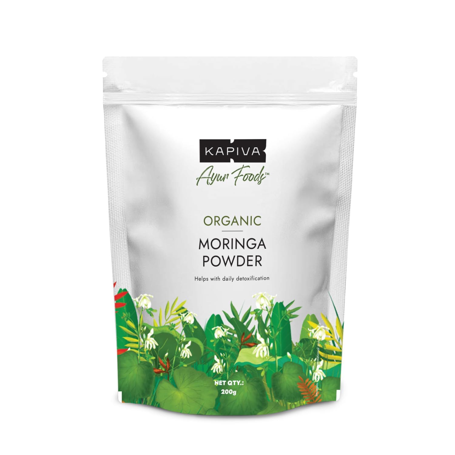 Kapiva Certified Organic Moringa Powder 200g | From Pure Moringa Leaves ...