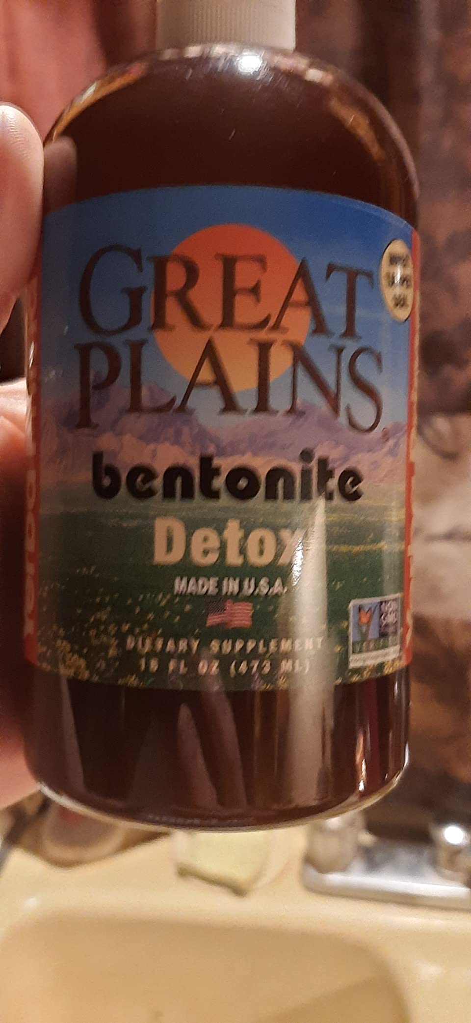 Amazon.com : Yerba Prima Bentonite, Detox Pint, 16 Ounce - Liquid Clay ...