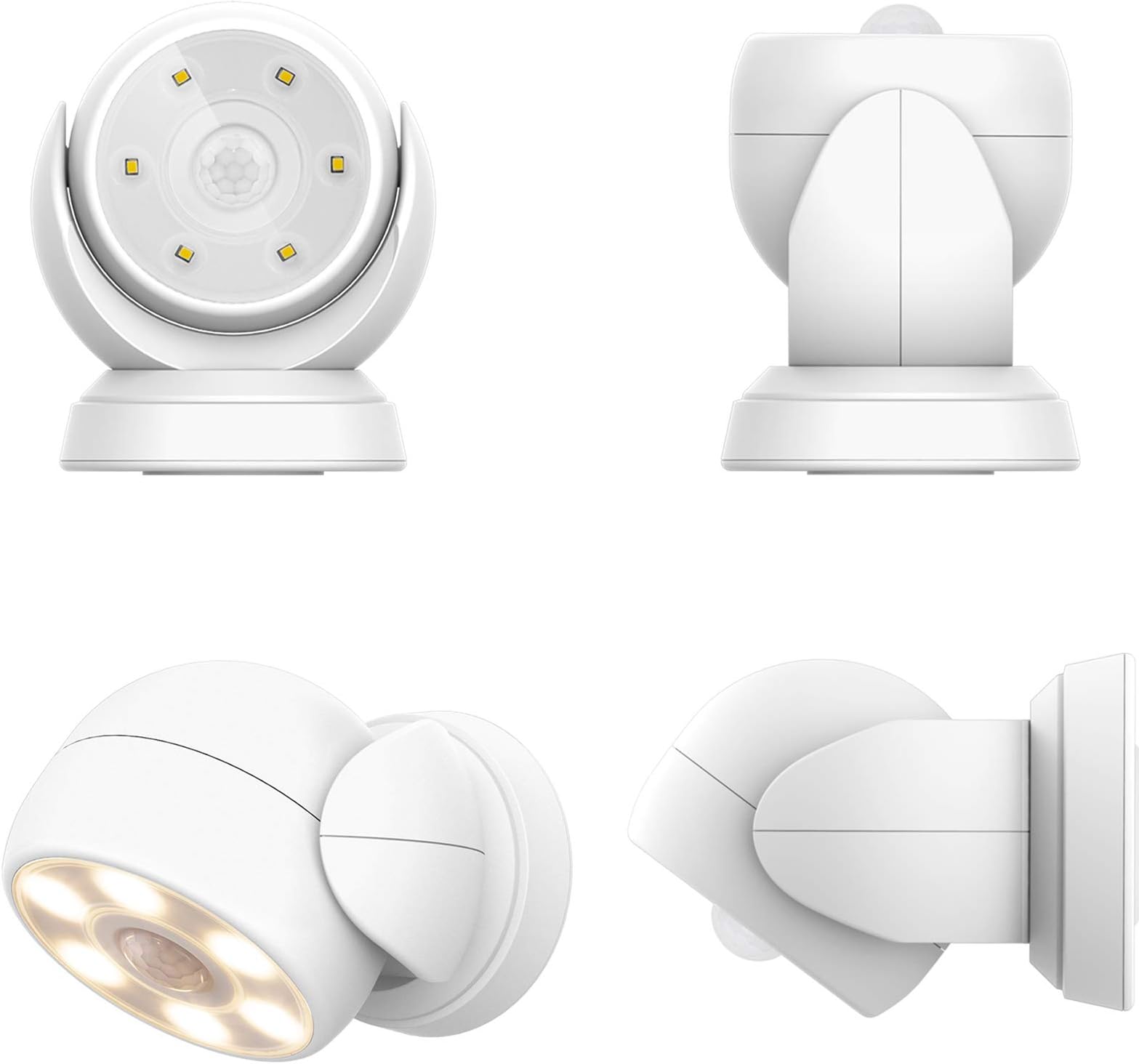 HONWELL Battery Operated Motion Sensor Light Outdoor Wireless ...