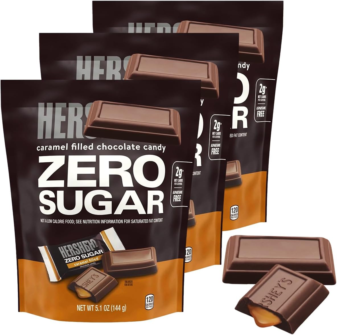 Amazon.com: Zero Sugar Chocolate Assorted - Bulk Candy - 2 Pound Bag ...