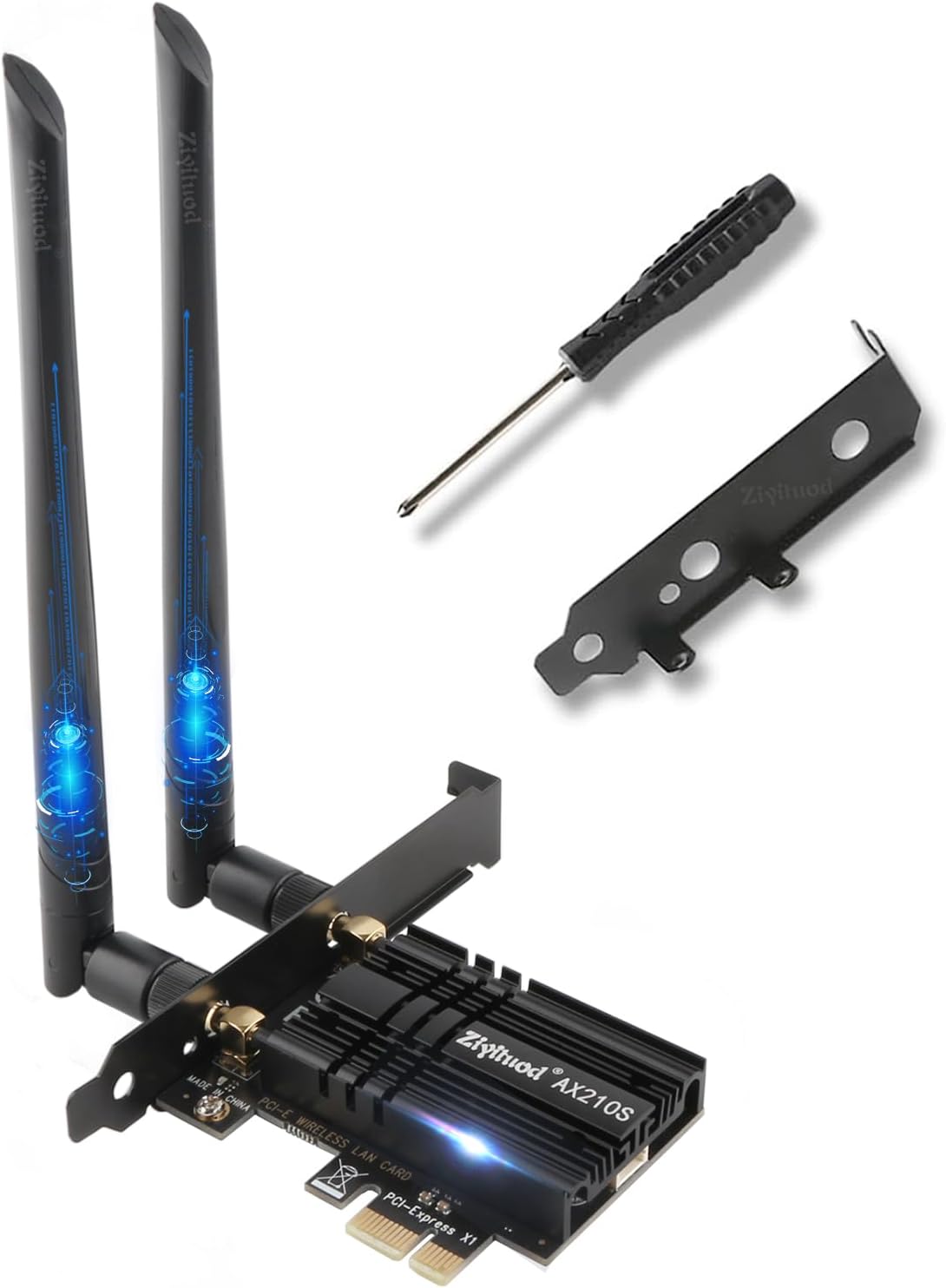 Ubit WiFi 6 AX210 PCIe WLAN Karte | Max 5374Mbit/s mit BT 5.3 | 802 ...