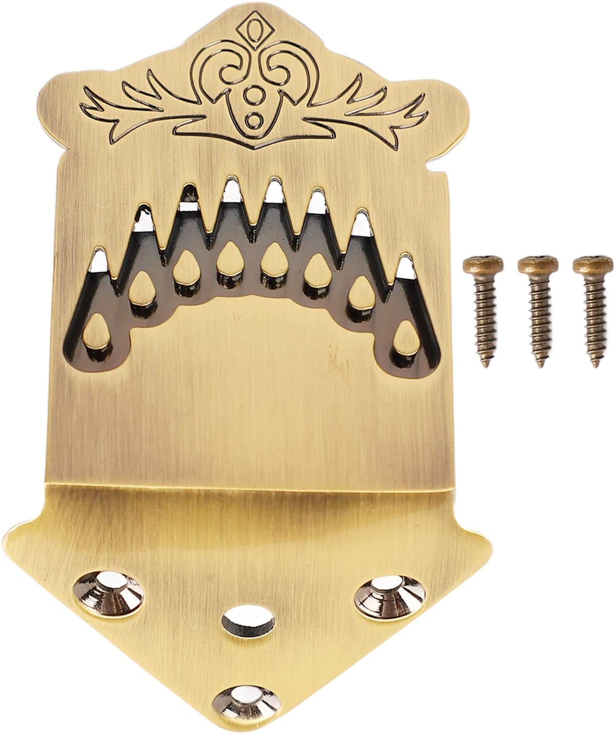 Amazon.com: 8 String Mandolin Tailpiece Pattern Metal Mandolin ...