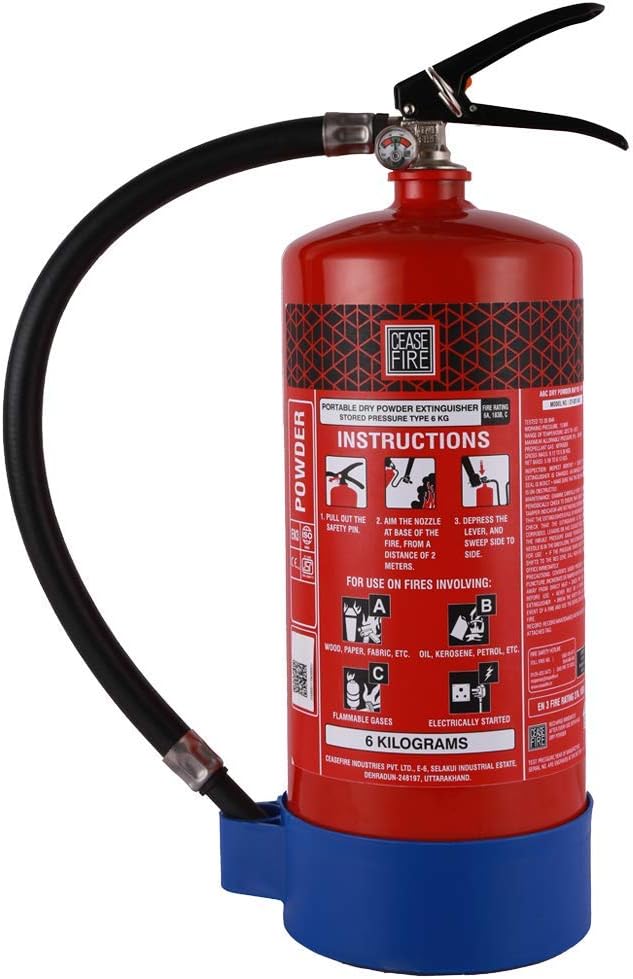 Ceasefire Stainless Steel BC Powder Based Fire Extinguisher, 2 kg ...
