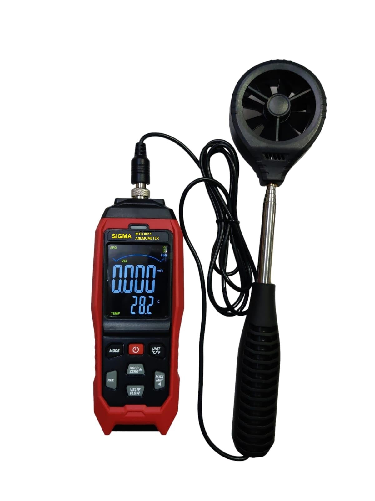 Sigma Instruments 8011 Digital Anemometer with Cfm/Cmm : Amazon.in ...