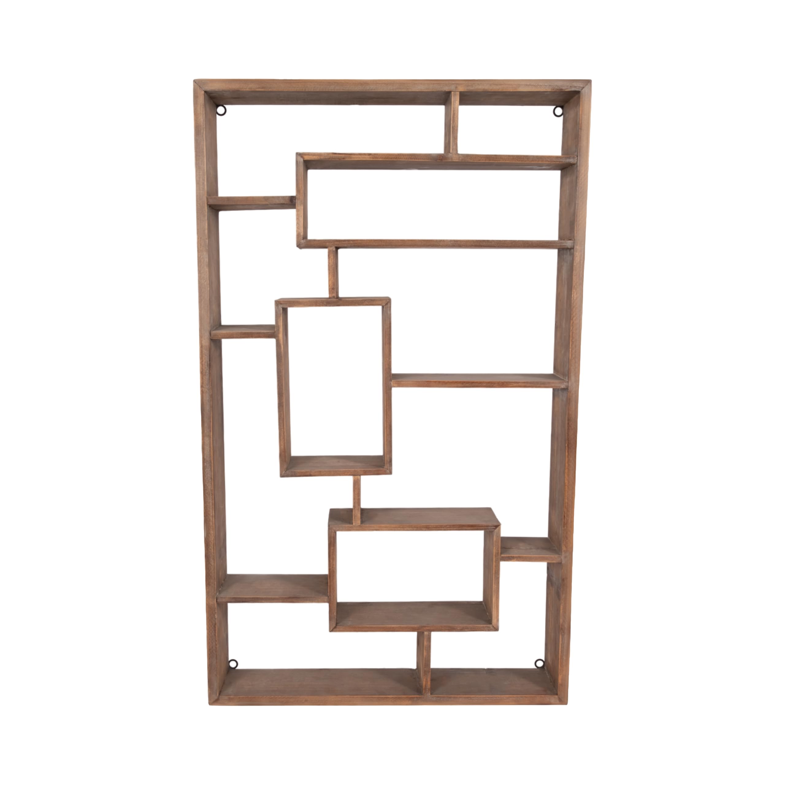Amazon.com: Sagebrook Home Wooden Geometric Wall Shelf : Home & Kitchen
