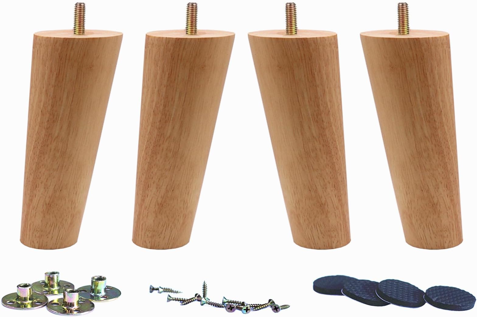 Amazon.com: boyiksh 6 Inch Furniture Legs, Set of 4, Mid-Century Style ...