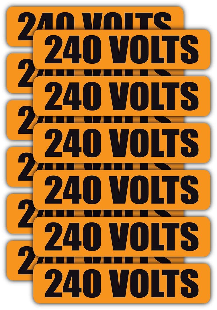 Amazon.com: 240 Volts Voltage & Conduit Markers | Stickers | Decals ...