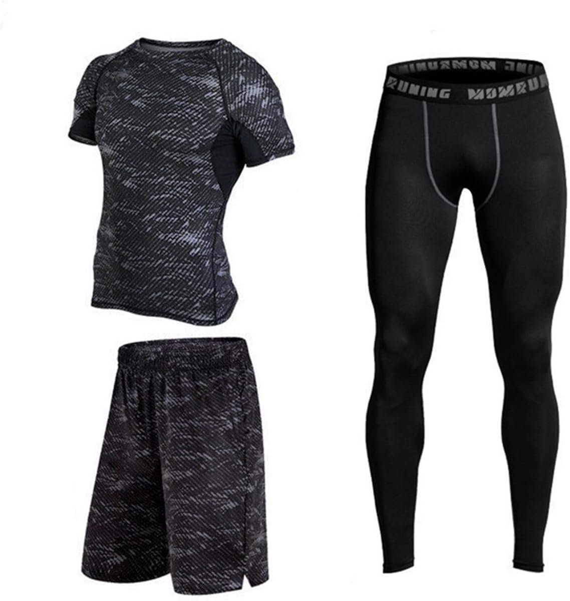 Nyganmelloz Fitness Running Compression Suits Shirt Pants Short Pack Of ...