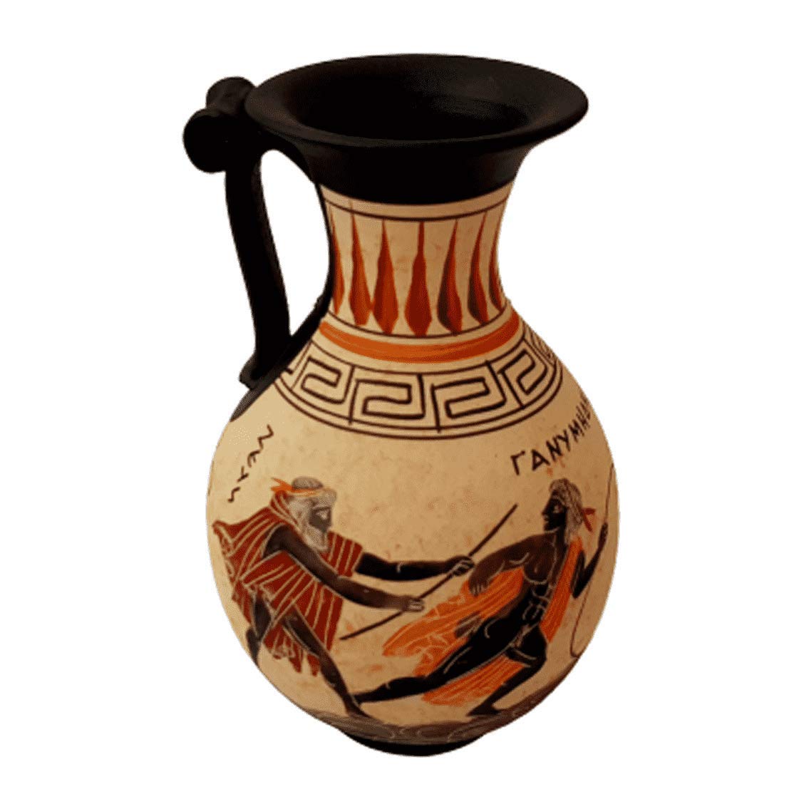 Ancient Greek Vase Olpe 16cm Shows God Zeus With Ganymede | Desertcart ...