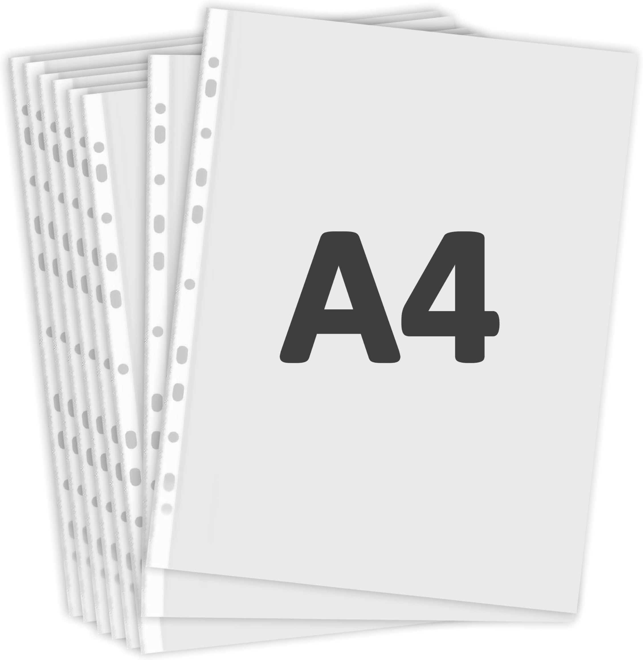 ANG 100-Piece a4 Sheet Protectors Files with 11 Punched Ring Holes ...