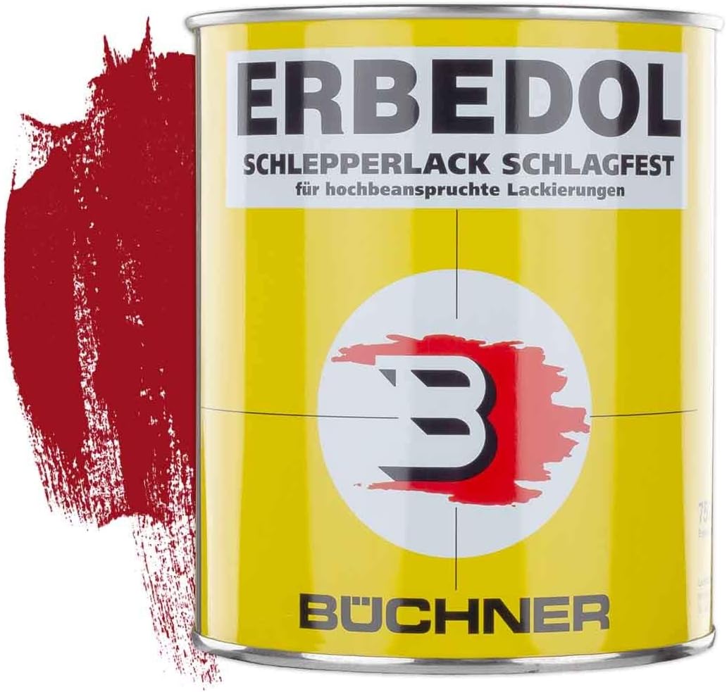 Schlepperlack | RUBINROT | RAL 3003 | 0,75 l | restaurieren | Traktor | lackieren | Farbe ...