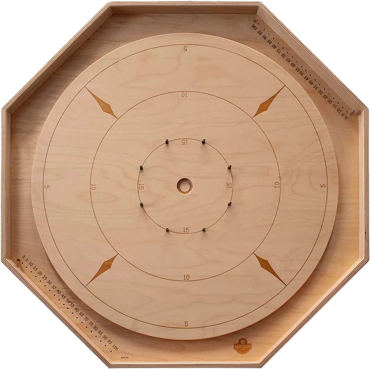 The Crokinole Master - Large Traditional Crokinole Board Game Set in ...