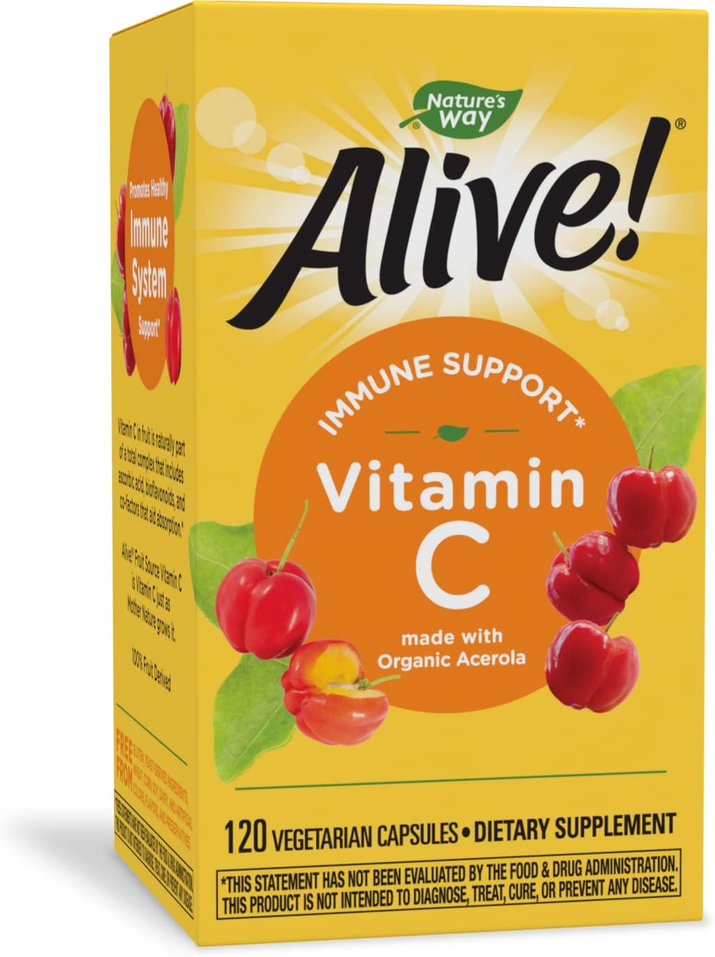 Amazon.com: Nature's Way Alive! Vitamin C Supplement with Organic ...