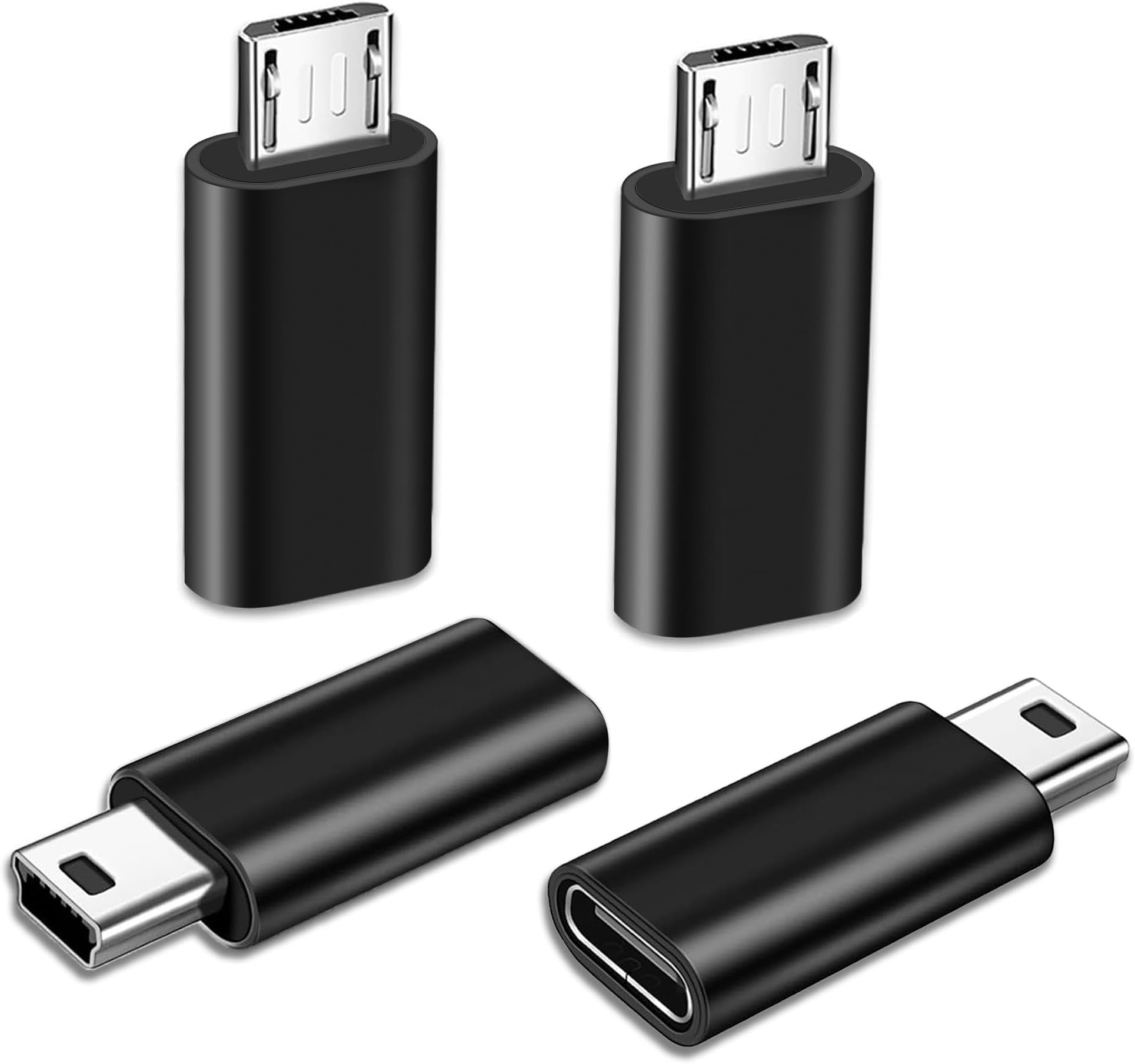 Amazon.com: USB C Adapter, 4-Pack,2*C Female to Micro USB Male ...