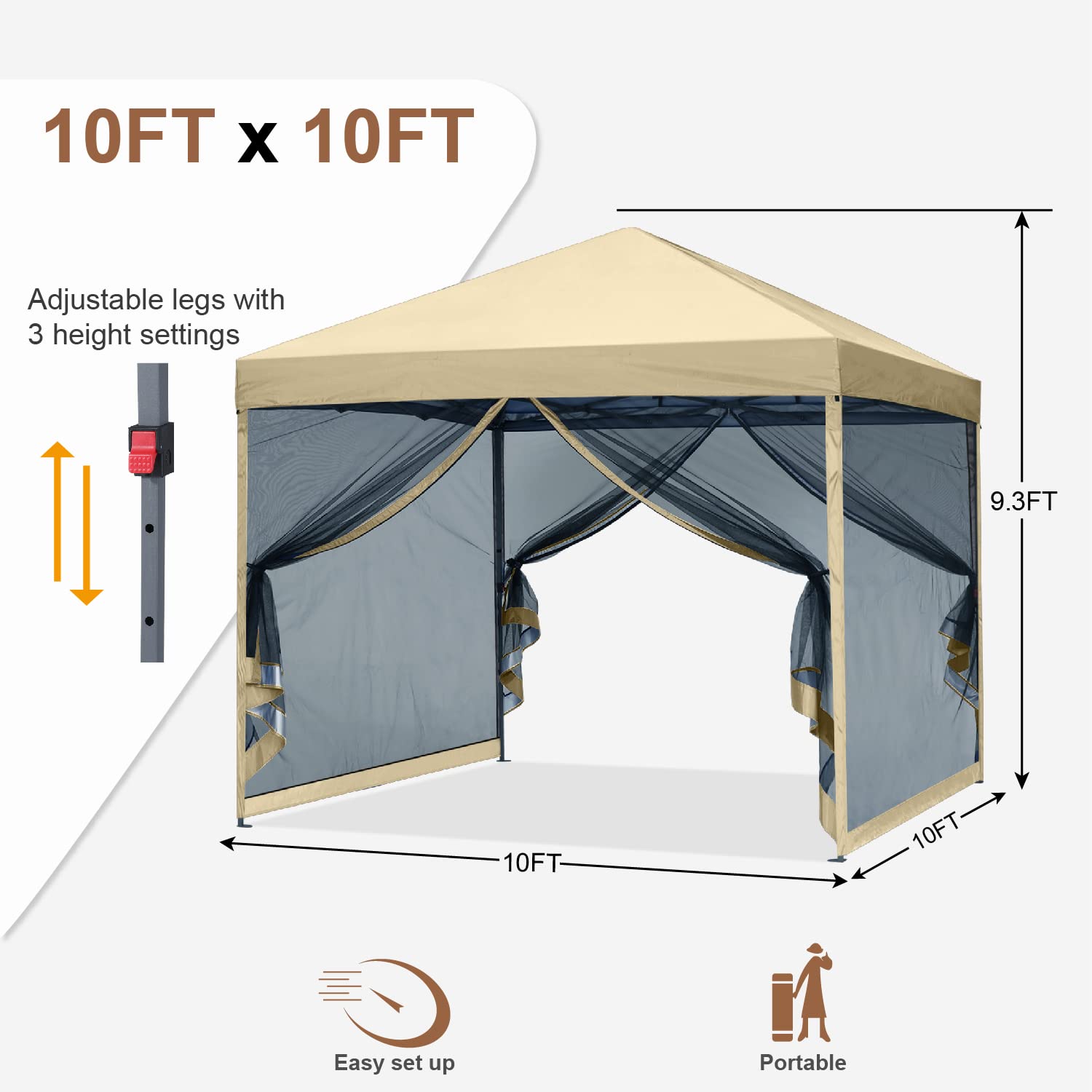 Snapklik.com : MASTERCANOPY Pop-Up Setup Outdoor Canopy