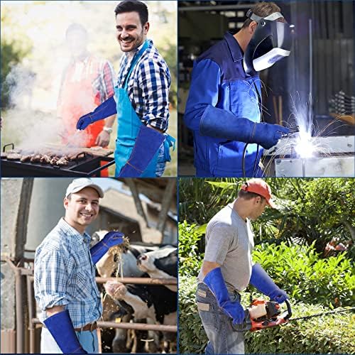 SLARMOR Anti-bite Gloves,Long Leather Anti Bite Safety Gloves,Anti-bite ...