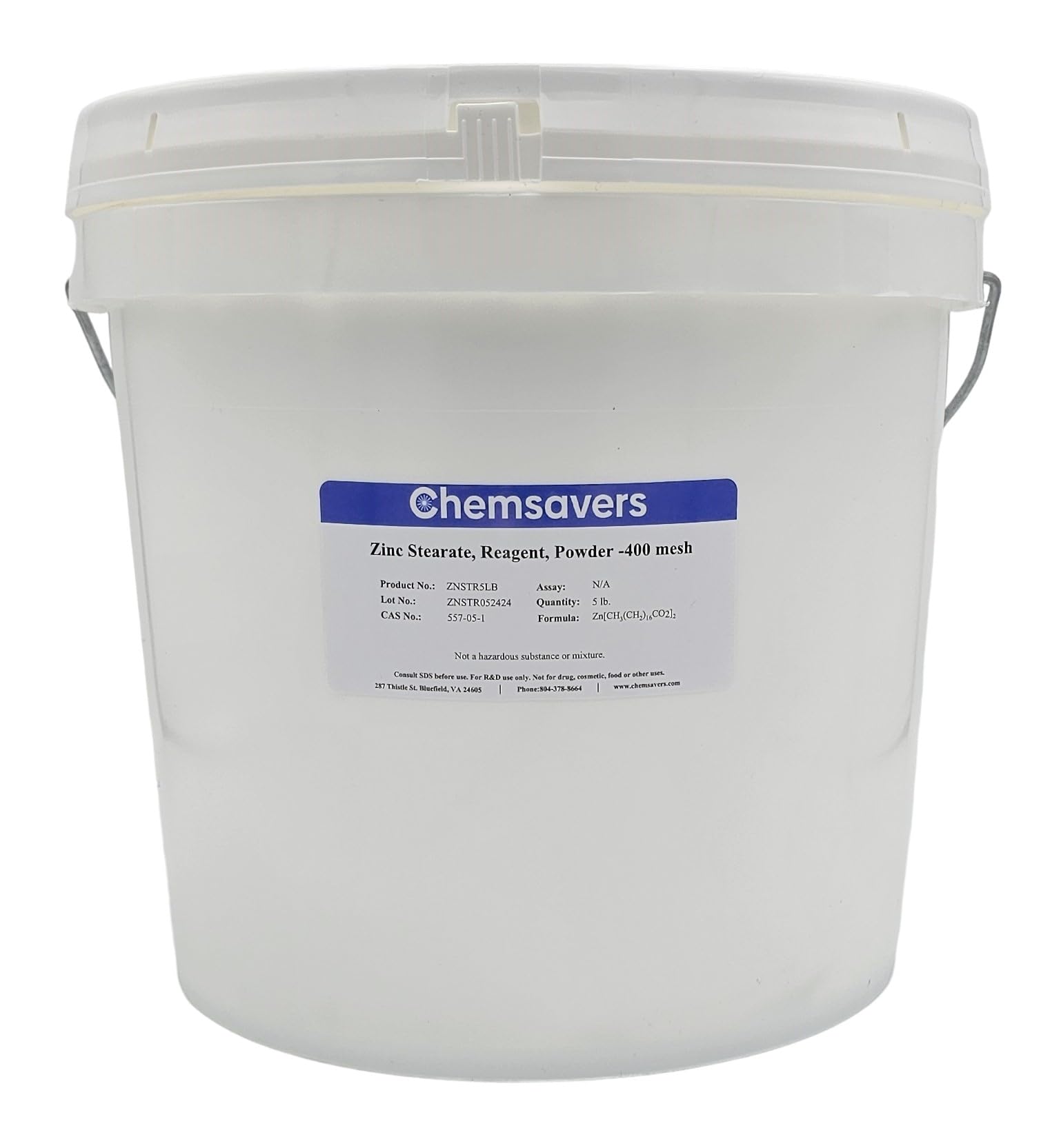 Zinc Stearate, Reagent, Powder -400 mesh, 5 lbs.: Amazon.com ...