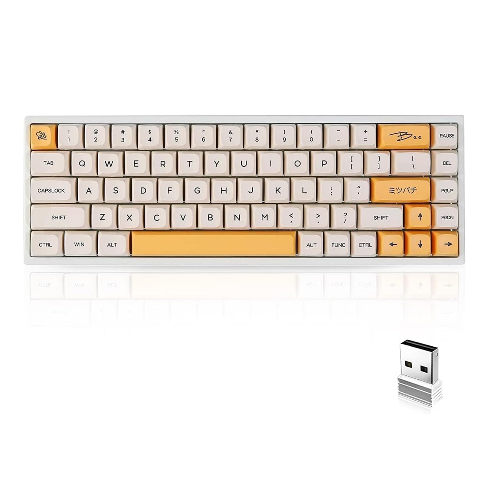 Buy BOYI WK68 Wireless Mechanical Keyboard,65% Hot Swap BT5.0/2.4G ...