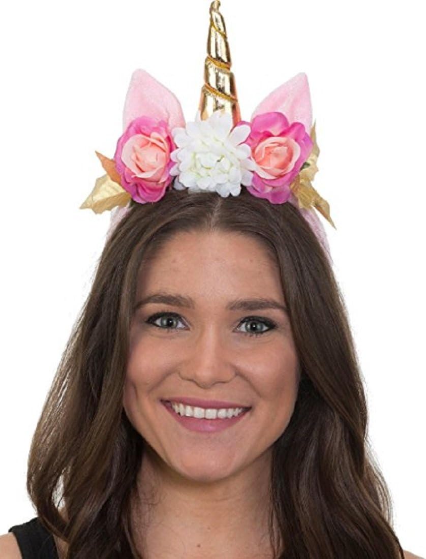 Amazon.com: Jacobson Hat Company White Mystical Magical Unicorn Horn ...