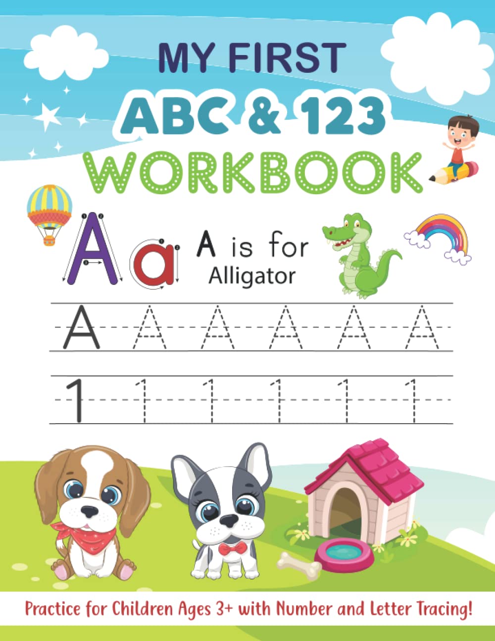 Buy My First ABC & 123 Workbook: Practice for Children with Number and Letter Tracing!: Bonus ...