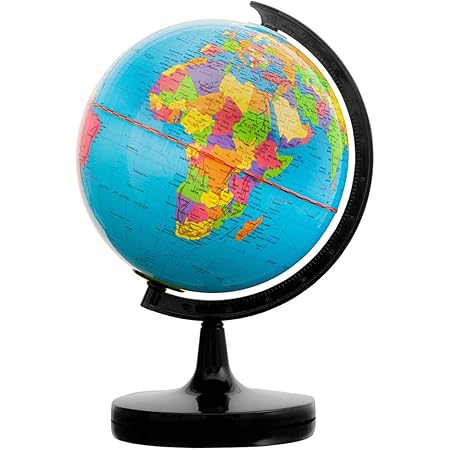 EXERZ 10cm World Globe - Mini Globe Political Map - Educational ...