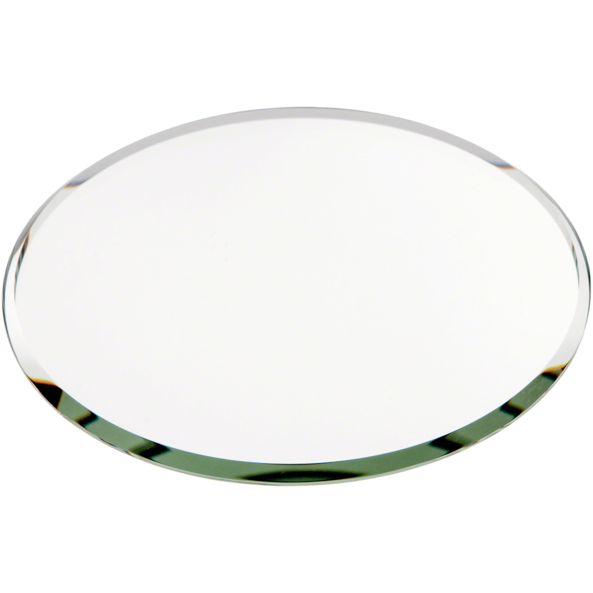 Amazon.com: Plymor Round 3mm Beveled Glass Mirror, 4 inch x 4 inch ...