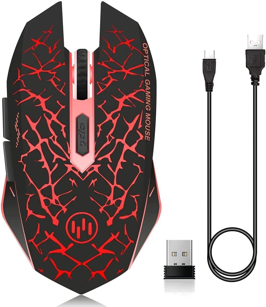 Amazon.com: LexonElec Wireless Gaming Mouse,RGB Wireless Mouse with ...