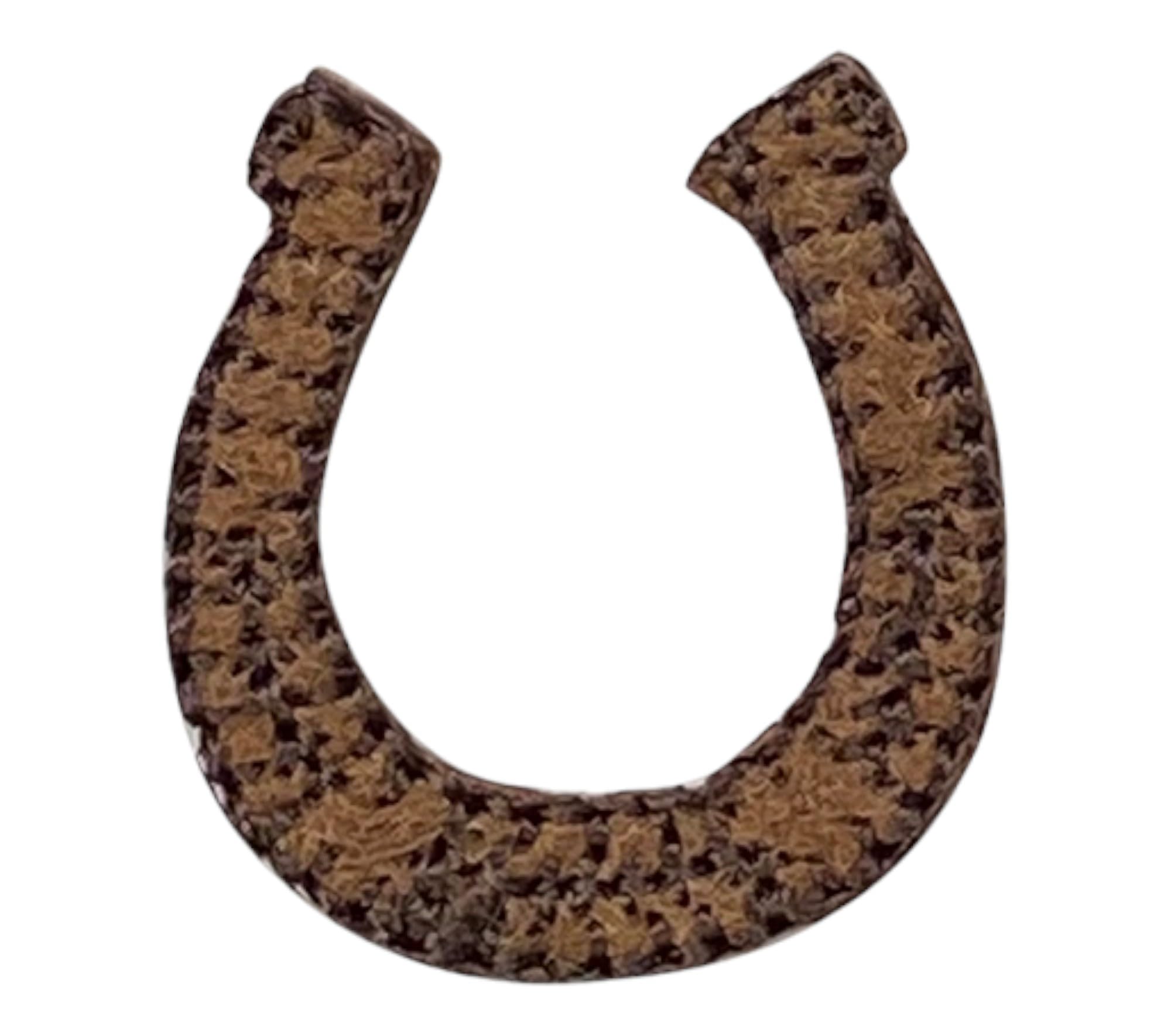Amazon.com: 1" Small Brown Western Horseshoe, Embroidered, Iron on ...