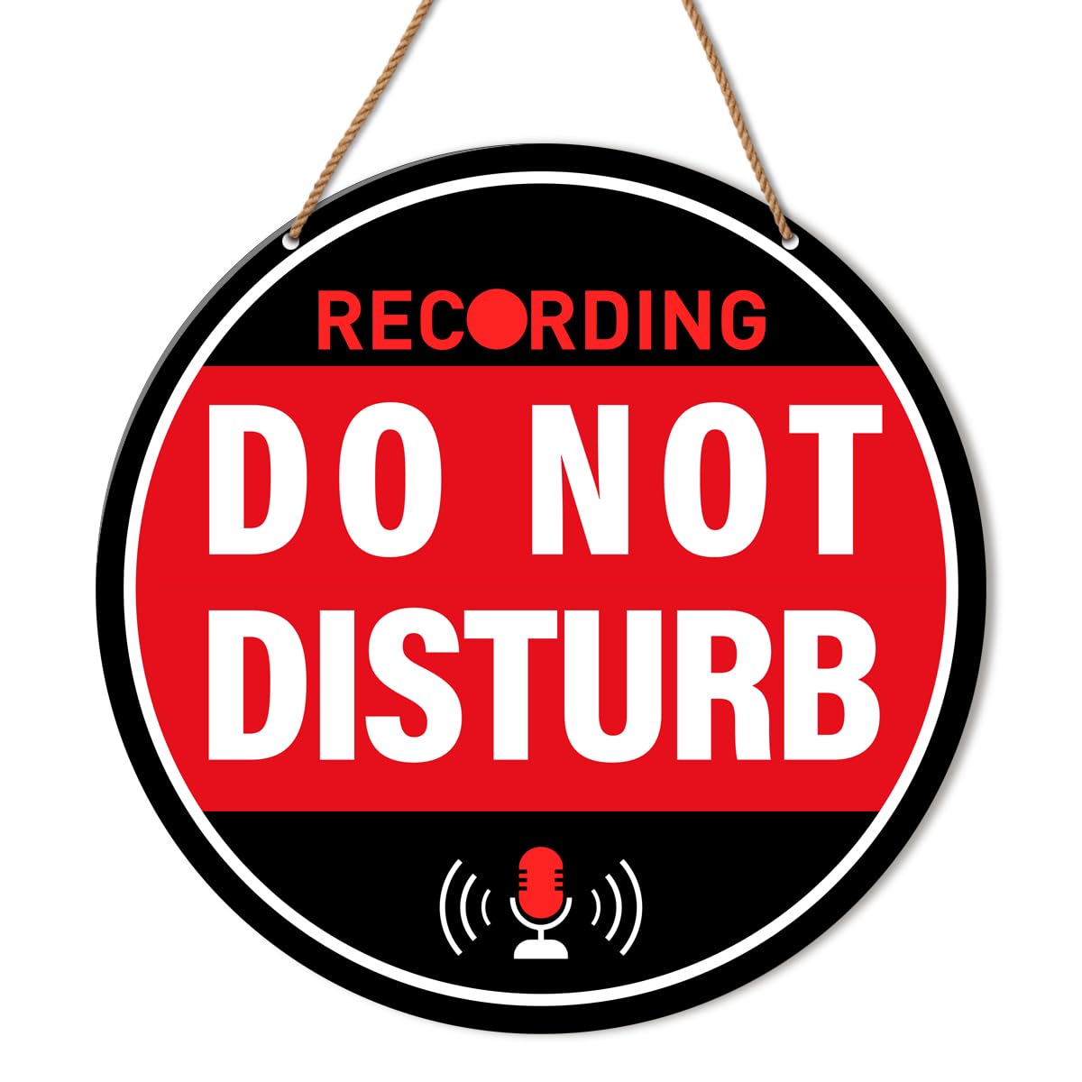 Amazon.com: HSNBT Recording Studio Door Sign, Recording in Progress Do ...