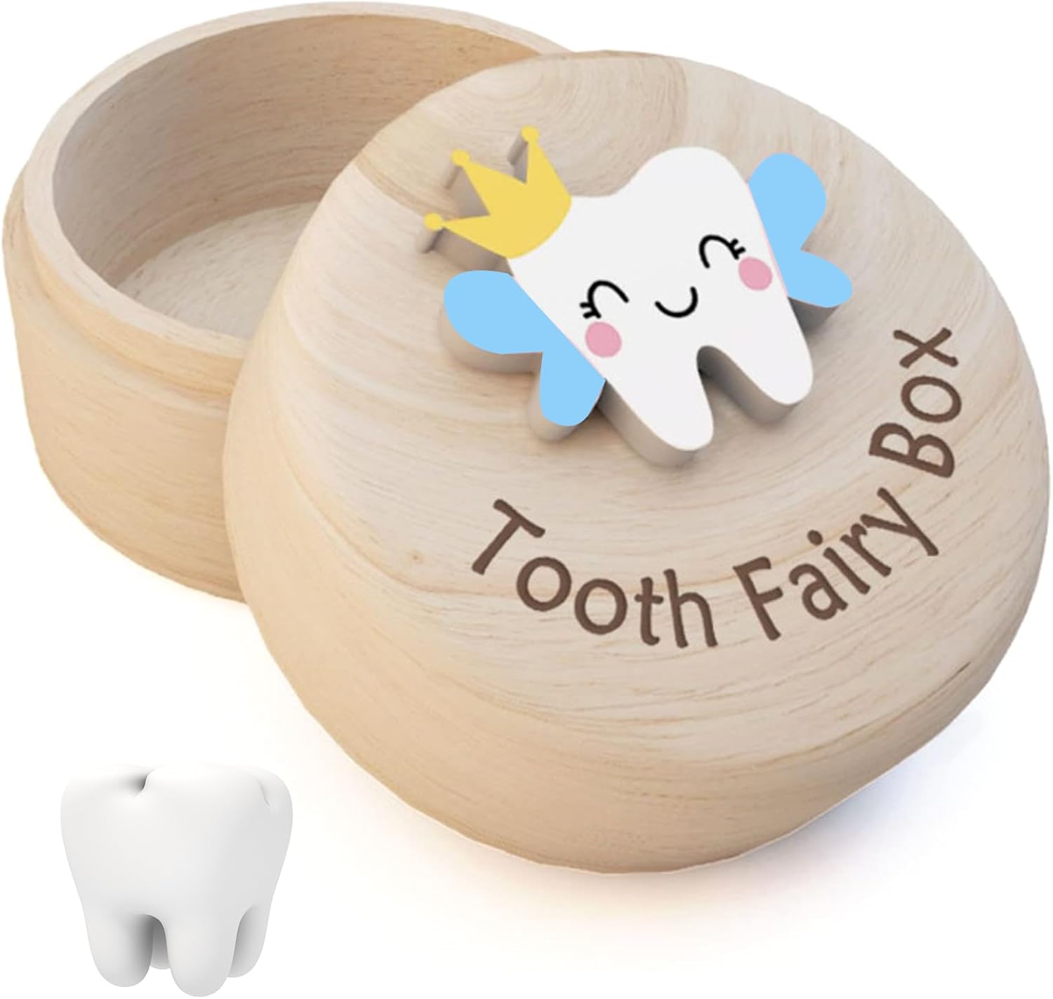 Amazon.com: Tooth Fairy Box for Boys and Girls - 3D Carved Cute Cartoon ...