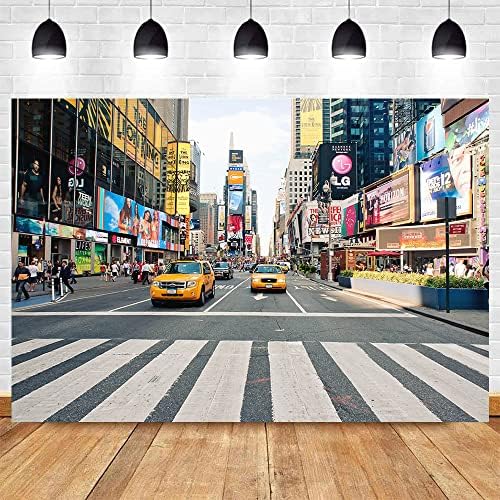 Amazon.com : NYC Time Square Buildings Photo Backdrops Taxi New York ...