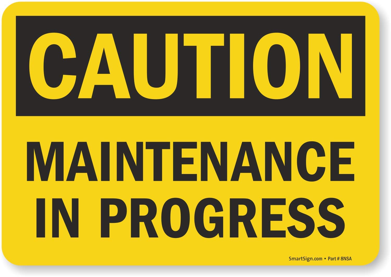 7x10 Magnetic Sign SmartSign Out Of Service Magnetic Sign - 7x10 Inch ...