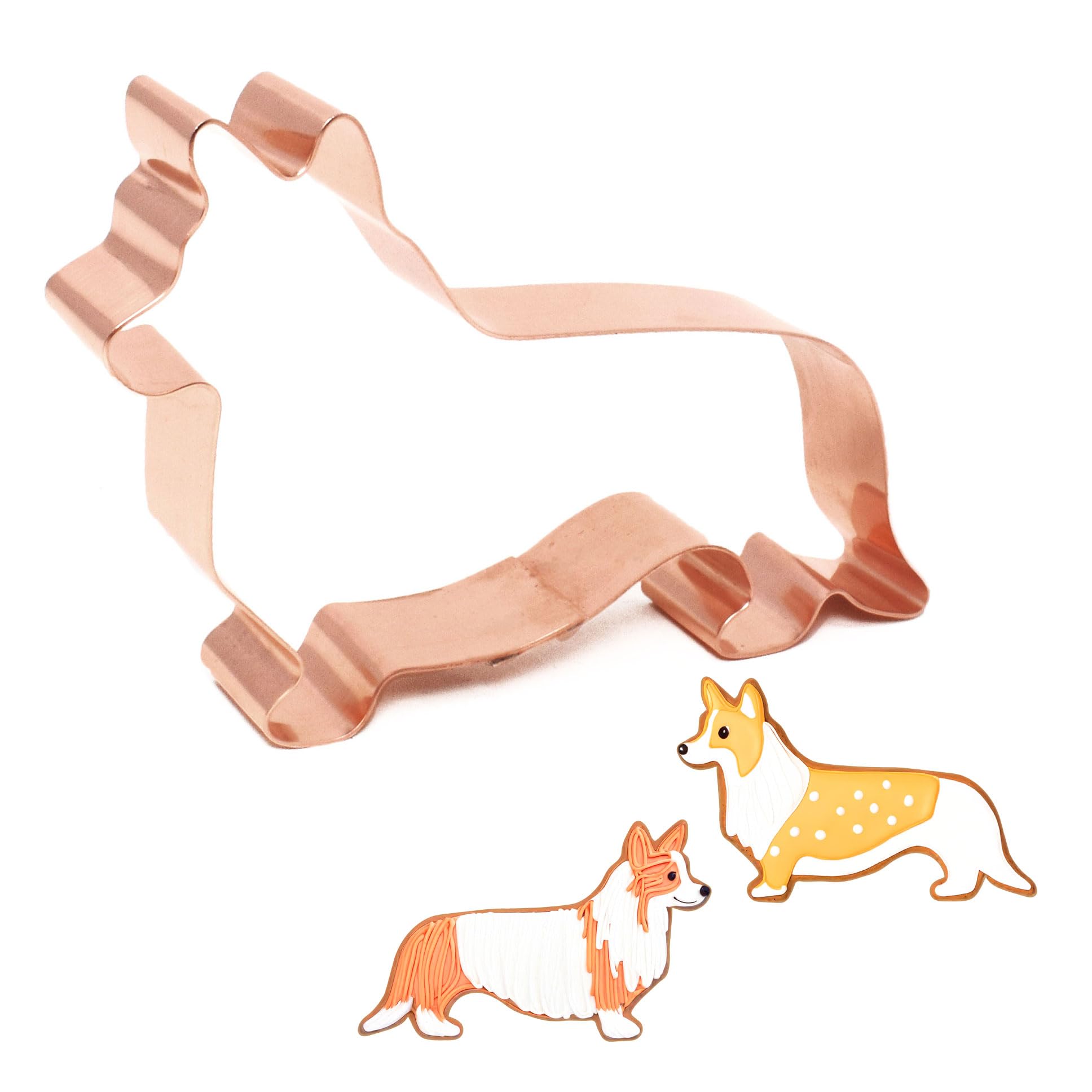 Amazon.com: Welsh Cardigan Corgi Cookie Cutter 4 x 3 in Copper Handmade ...