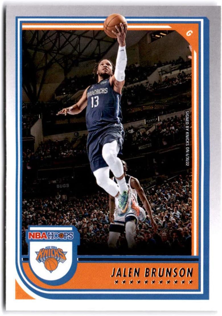 Amazon.com: 2022-23 Panini Hoops #121 Jalen Brunson New York Knicks ...