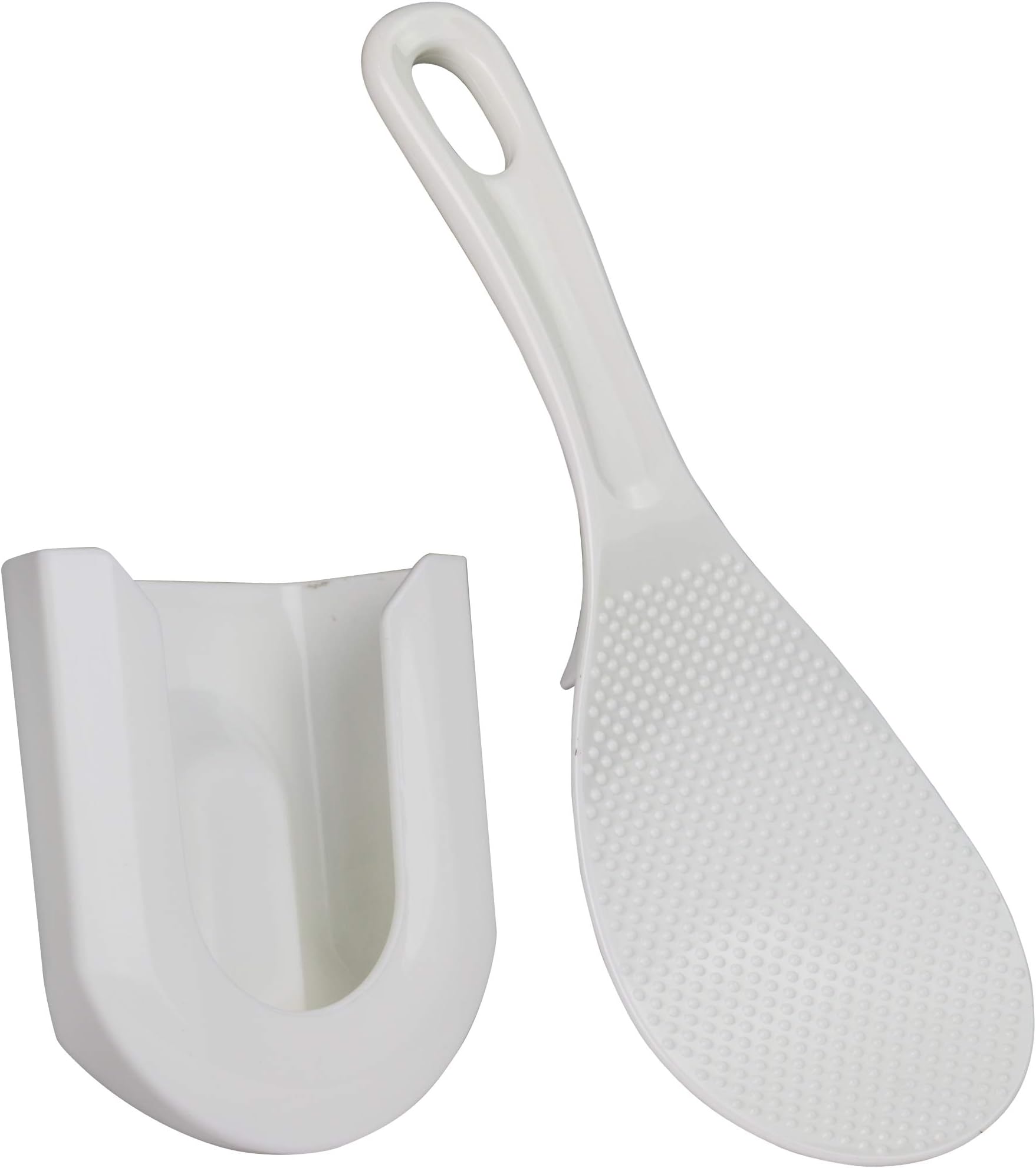 Amazon.com | Japanese Style Non Stick Plastic Rice Paddle with Holder ...