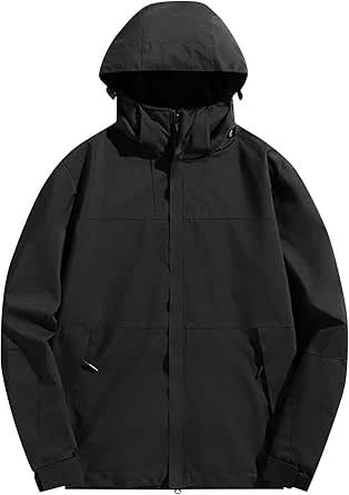 Ymosrh Mens Lightweight Jacket Windproof Water Resistant Full Zip Up ...