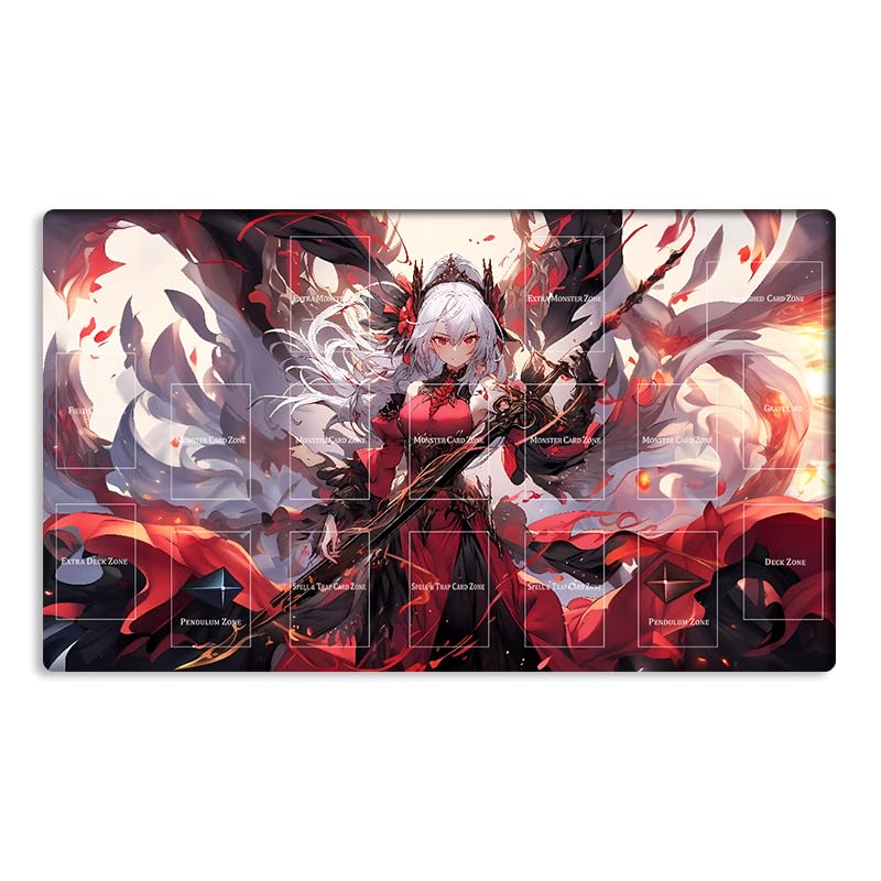 Amazon.com: Mlikemat New Playmat Blazing Cartesia, TCG OCG CCG Trading ...