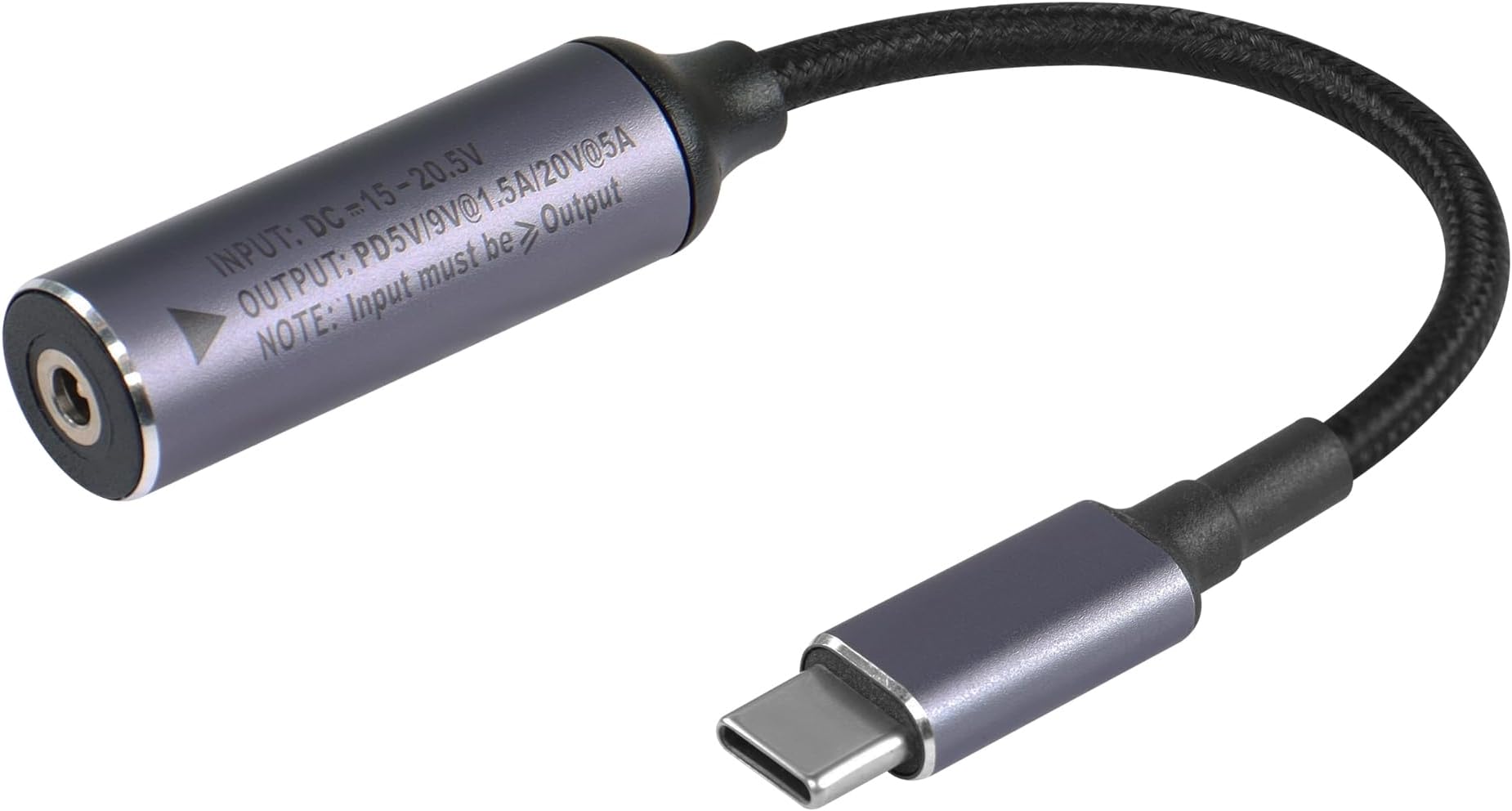 Amazon.com: SinLoon PD 100W DC 3.5mm x 1.35mm Female Input to USB Type ...